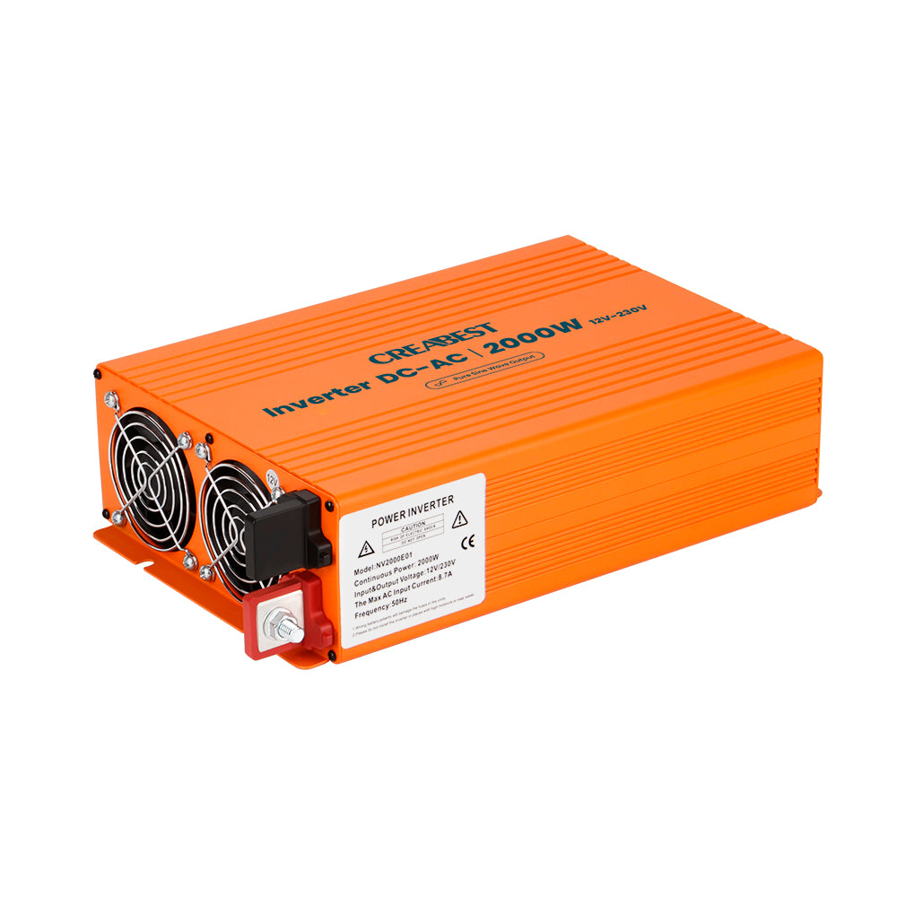 2000W Pure Sine Wave Power Inverter 12V to 240V with RCD Breaker, Main ...