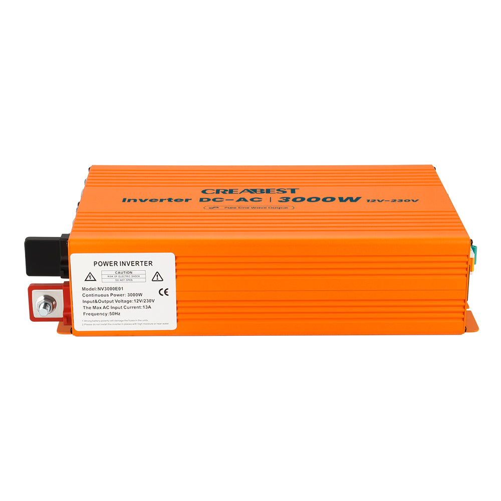 3000W Pure Sine Wave Power Inverter 12V to 240V with RCD Breaker, Main ...